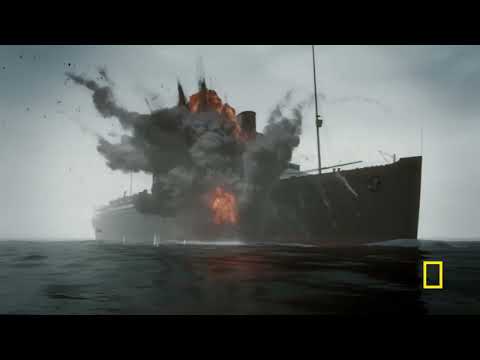RMS Lusitania - Sinking Animation