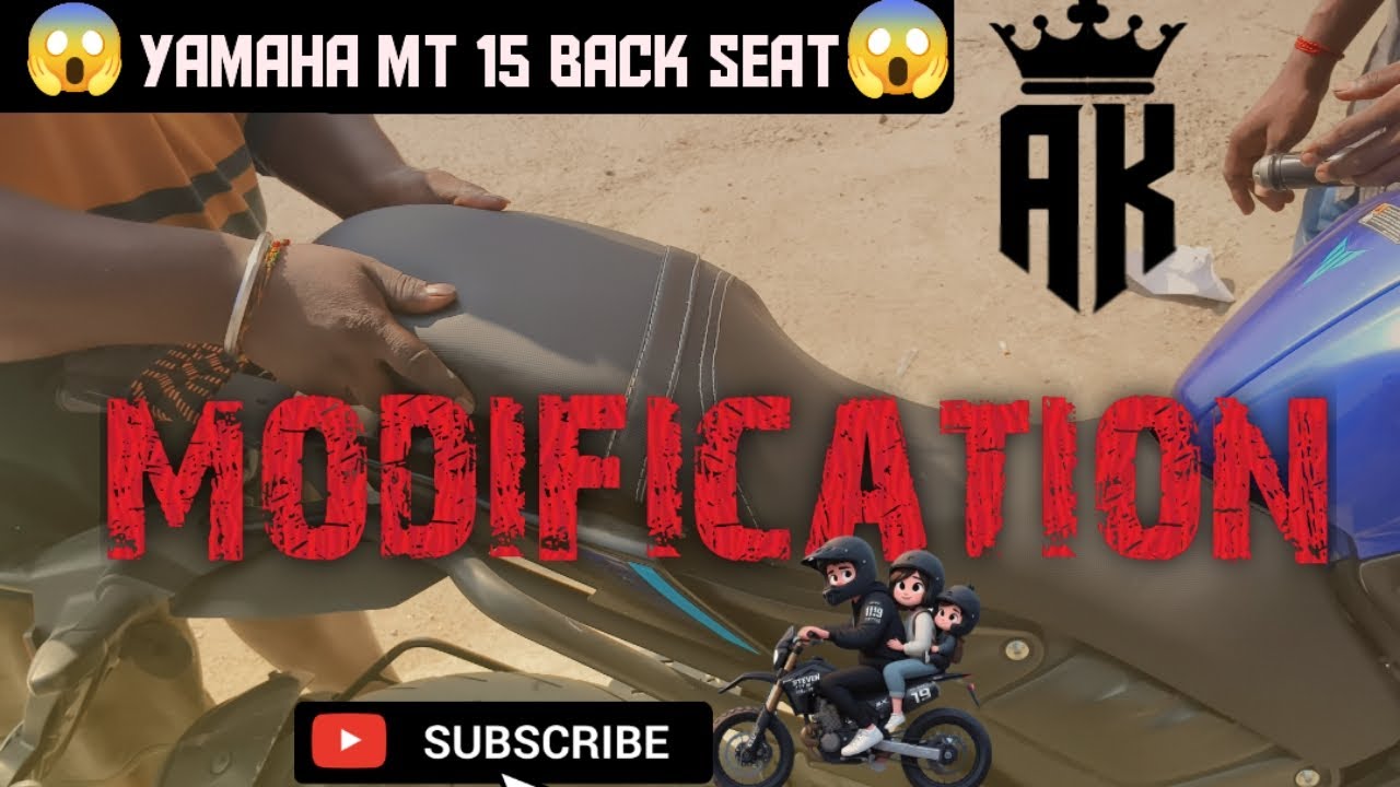 yamaha😱 mt 15 back seat👍modification😀Velachery to Taramani ak tamil bro ...