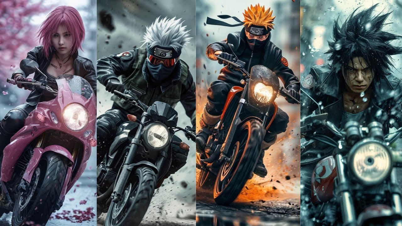 Naruto Characters at the Wheel! 🏍️ This is What They Would Look Like on ...