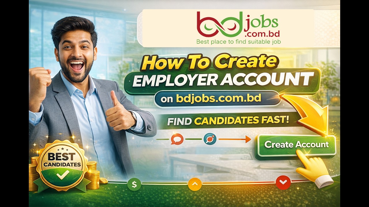 How to create employers account bdjobs.com.bd | - YouTube