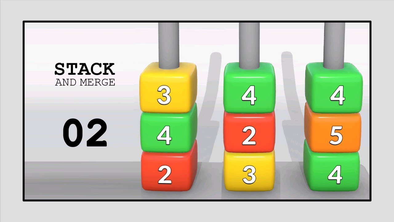 Stack & Merge | Gameplay Part.02 | Start with Number 5 - YouTube
