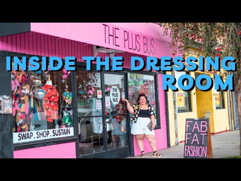 INSIDE THE DRESSING ROOM - THE PLUS BUS |  Secondhand Plus Size Try On