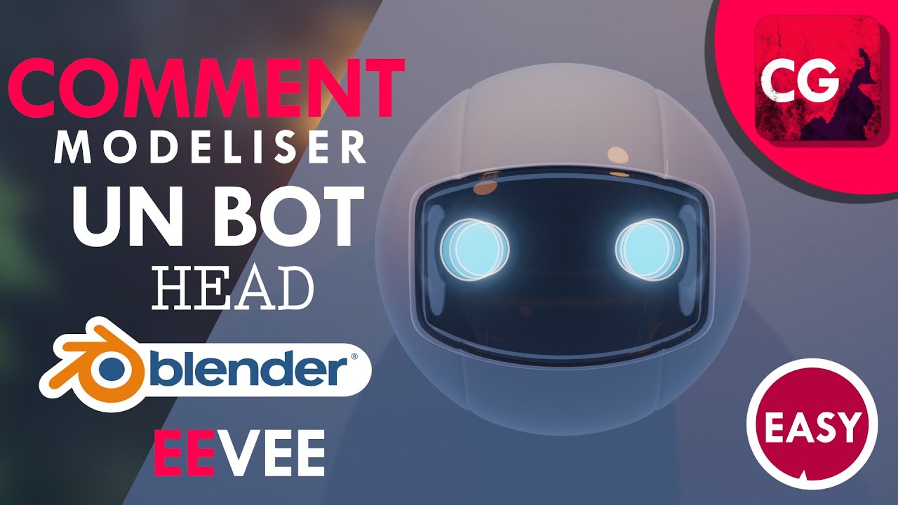 comment modéliser sur blender 2.8 ? un robot/ bot tutoriel blender2.8 [EEVEE] - YouTube