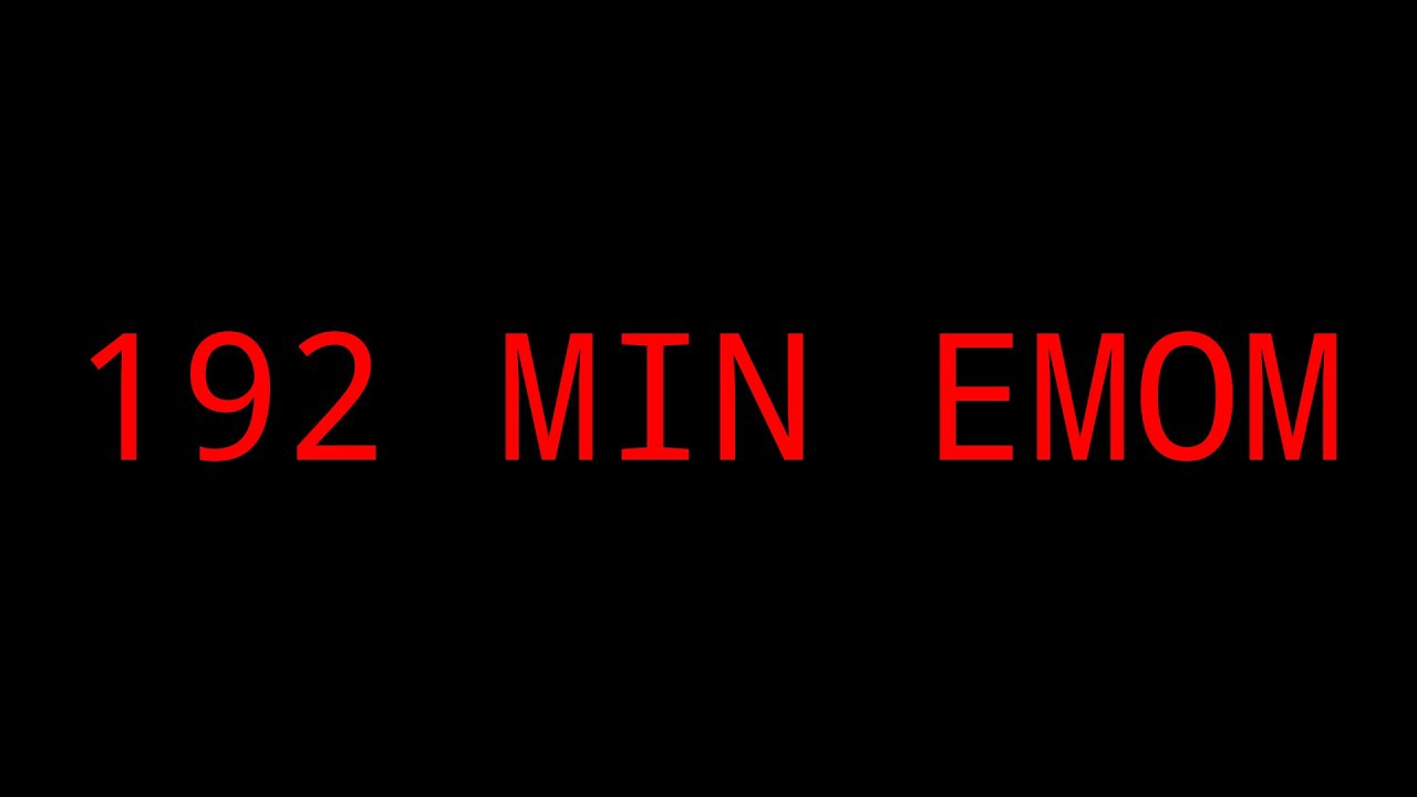 192 Minutes EMOM Timer - YouTube