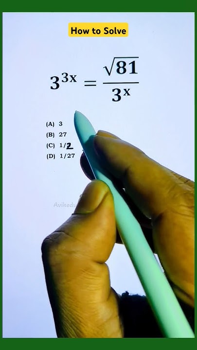 Nice exponent math problem #shorts #maths - YouTube