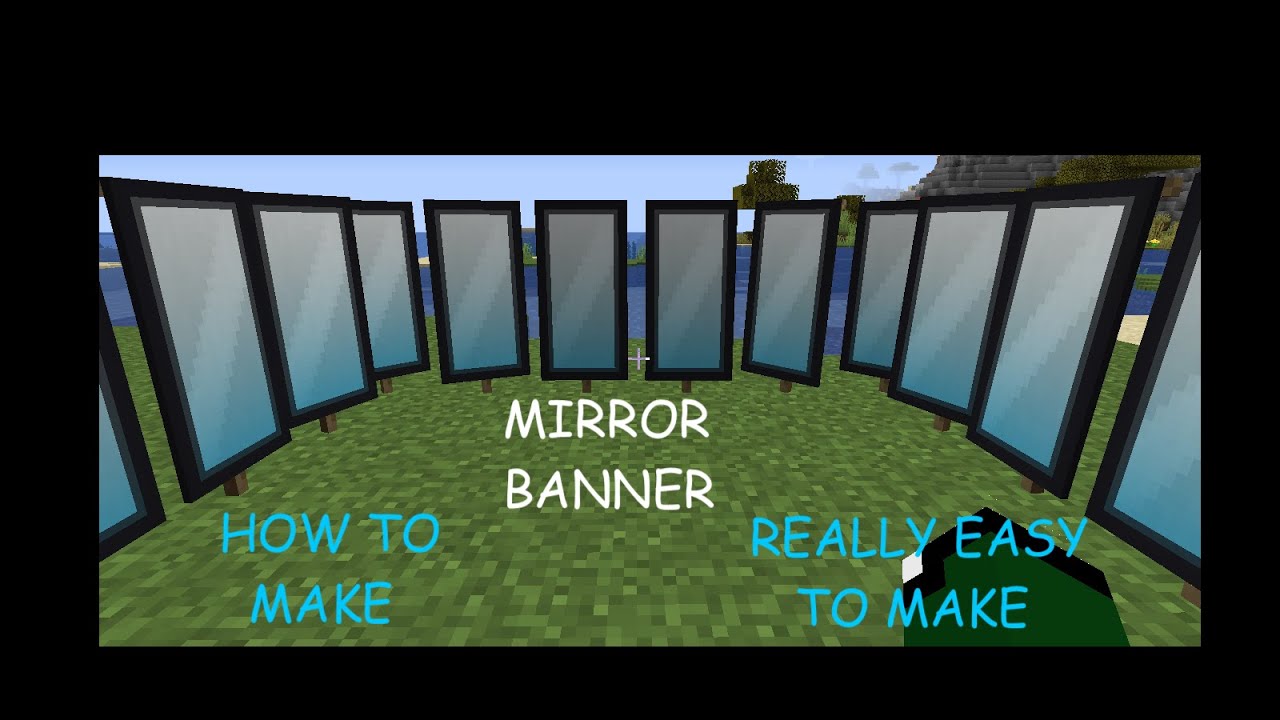 How to make a MIRROR BANNER in Minecraft - YouTube