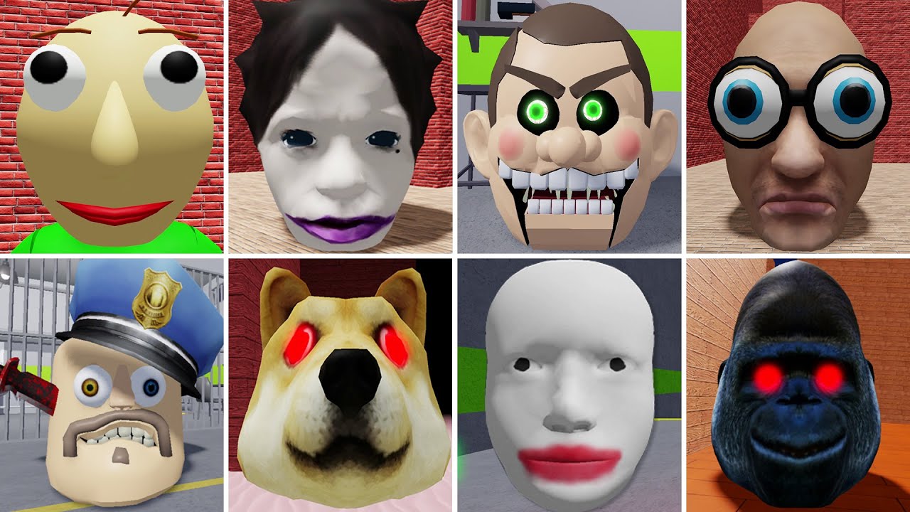 Head Bosses Scary Obby Funny ToyShop,Animal Head, Walking And Running ...