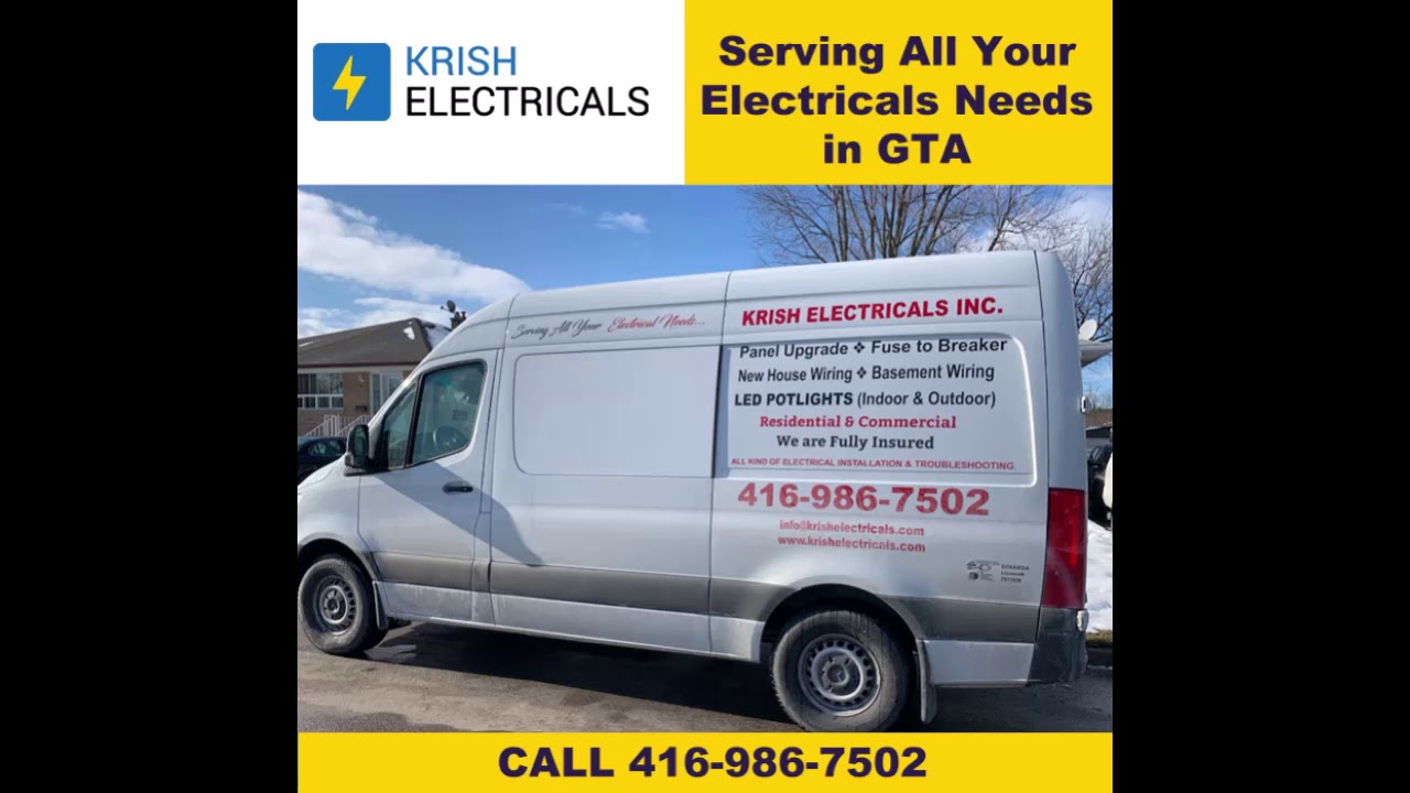 Krish Electricals Brampton 👉 Fully Licensed Electrician at your service Brampton - YouTube