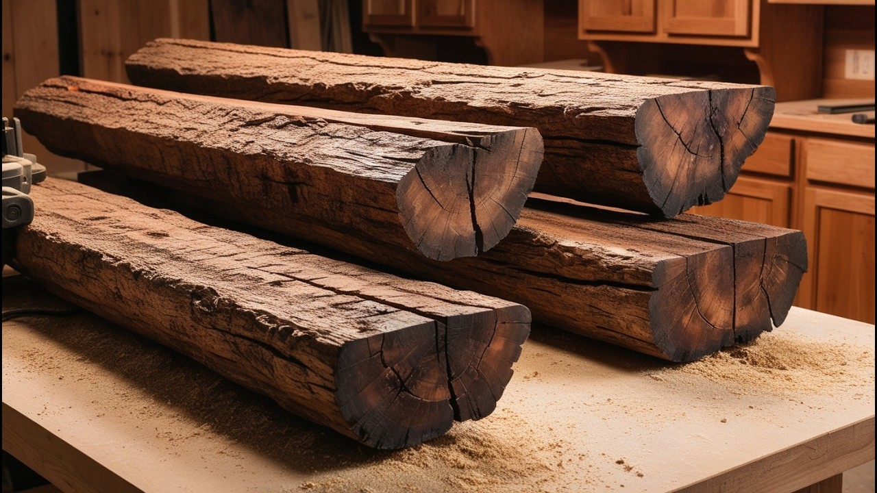 Repurposing Vintage Wood into Modern Furniture || Coolest Woodworking ...