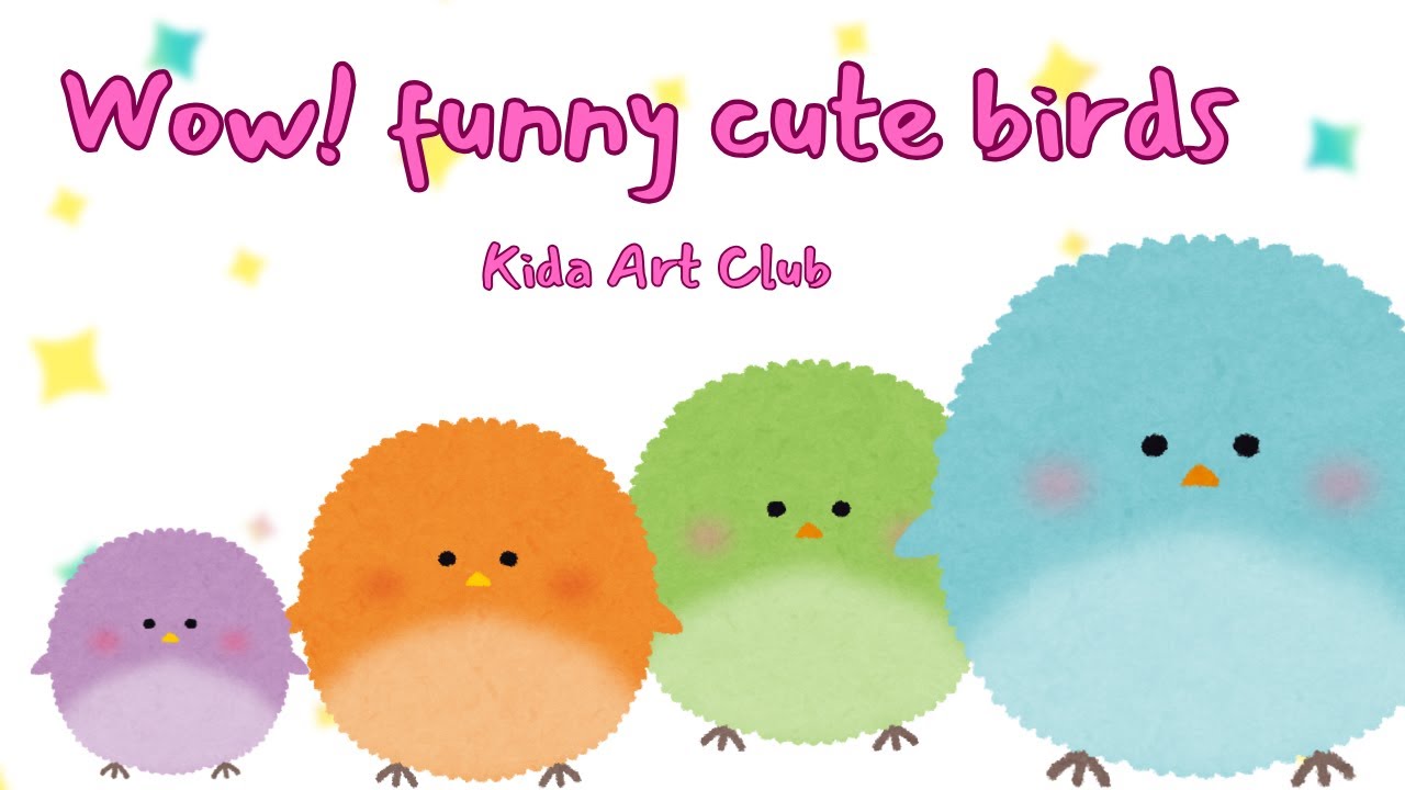 🐦🎨 How to Draw Fat Cute Birds! Easy & Fun Drawing for Kids! 🖍️ - YouTube
