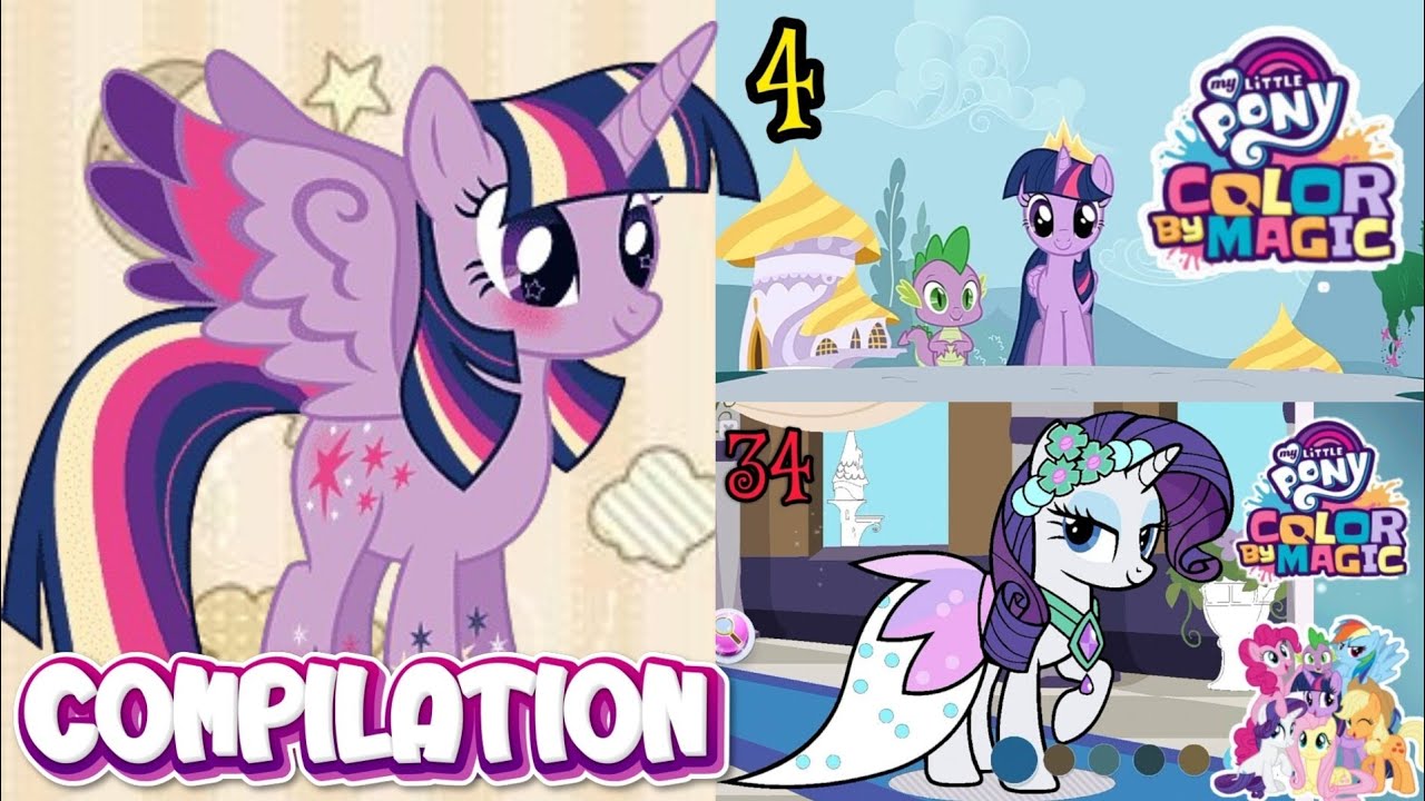 My Little Pony Game | My Little Pony Color By Magic Compilation Part 6 ...