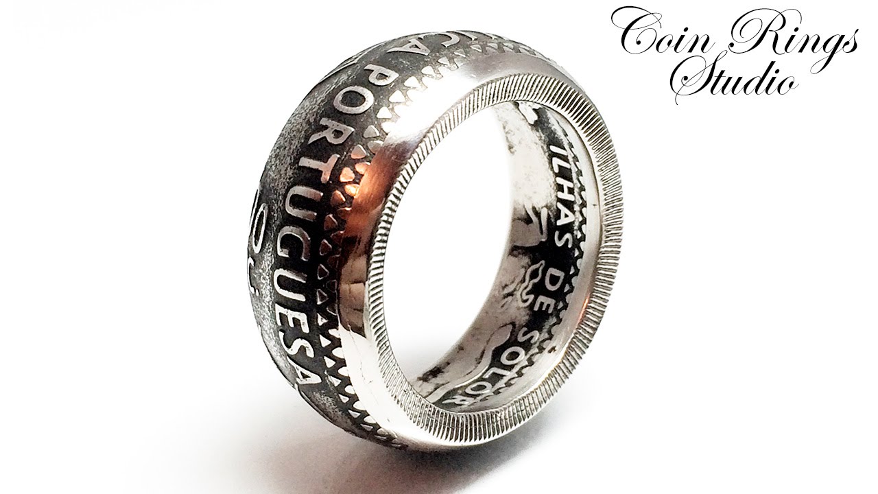 Portuguese Coin Ring from 200 Escudos 1995 year. Very very cool men's ...