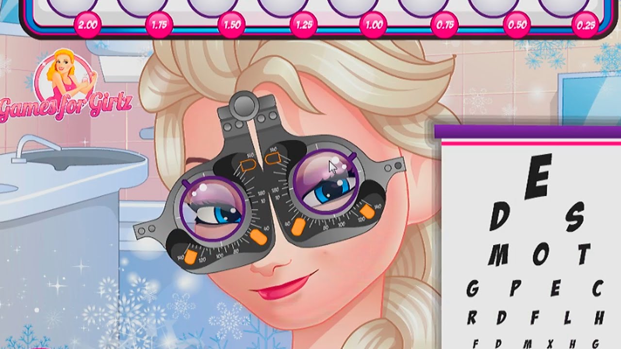 Disney FROZEN Princess Elsa Eye Doctor Disney's Princess Elsa Game ...