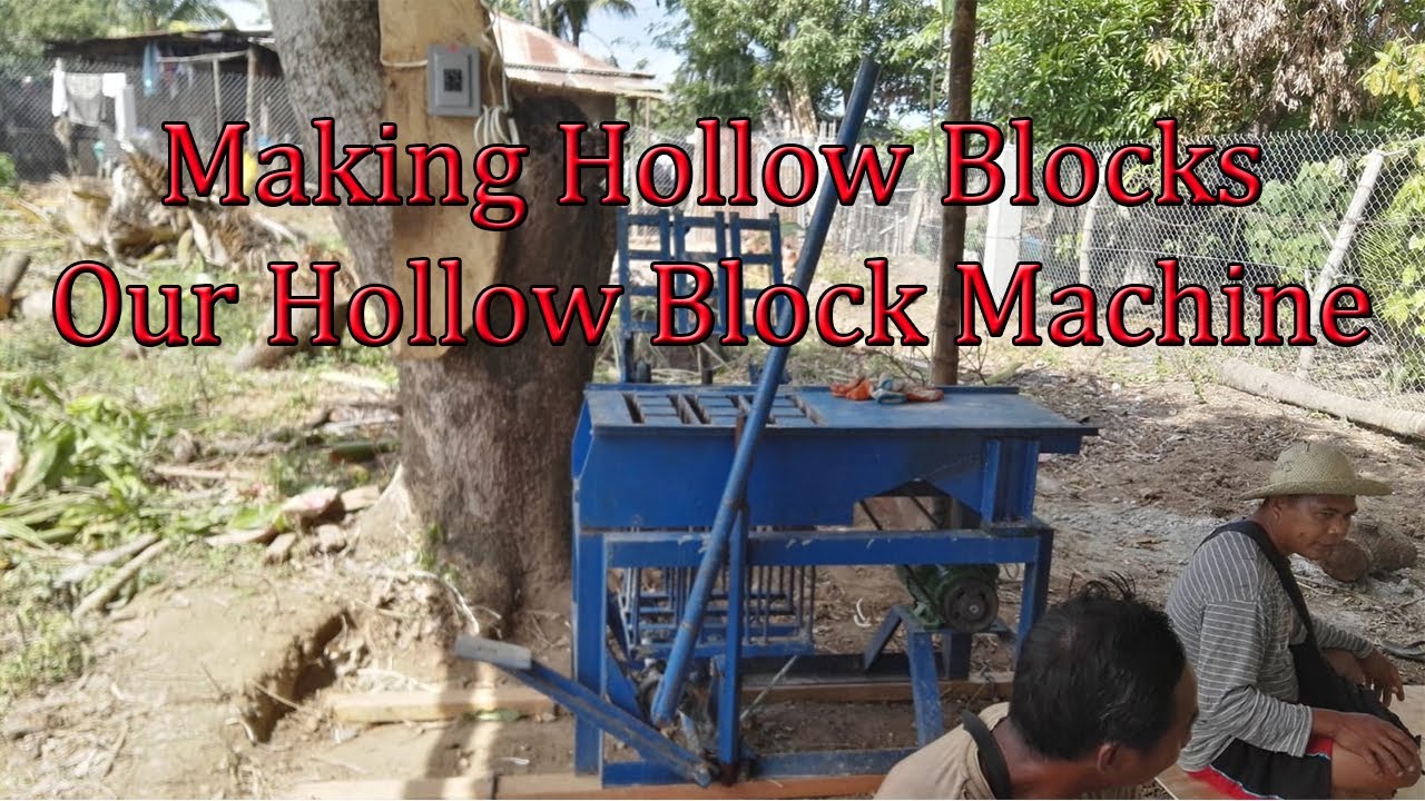 Making Hollow Blocks - YouTube