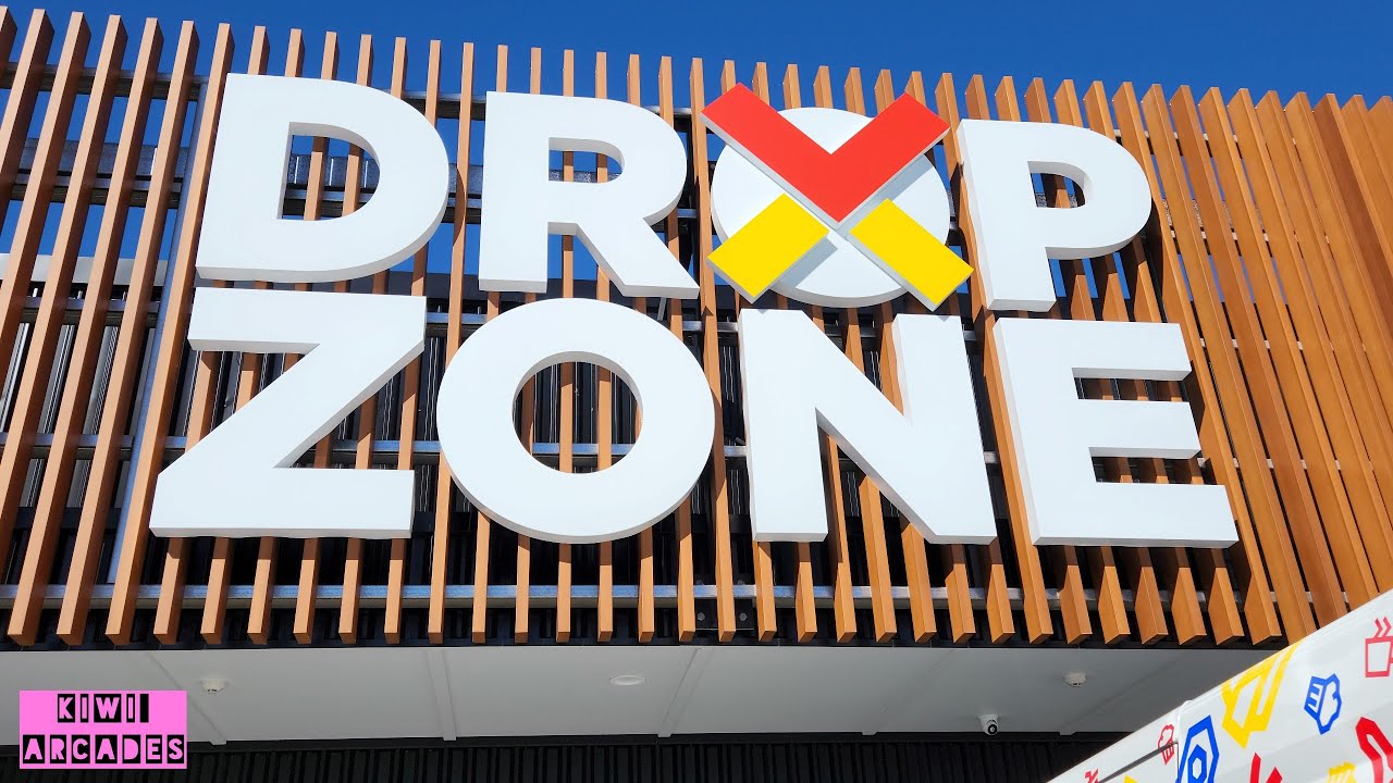 NEW ARCADE - The Dropzone! - Unique arcade games at The Landing - YouTube