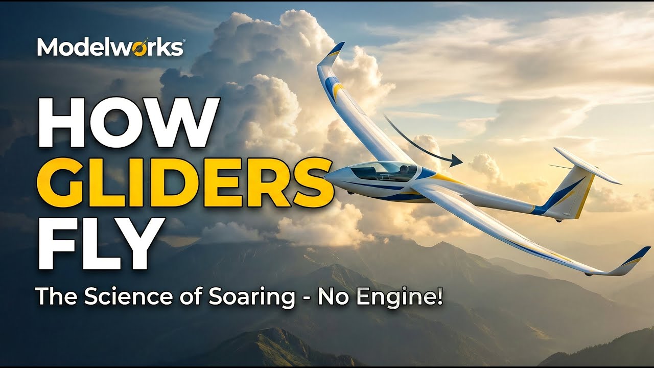 How Gliders Fly! ️🌤️ The Science of Silent Flight #Glider #Aviation # ...