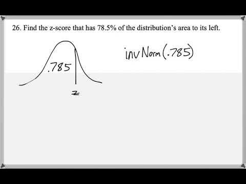 Math 209 : 6.2 #26 (Statistics Tutorial : Normal Distributions, invNorm ...