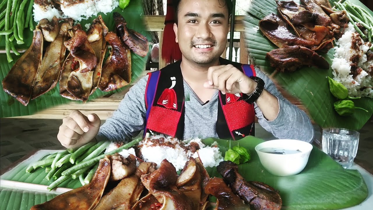 Mungmung Mukbang with pig's ear & tongue || Happy Mungmung ...