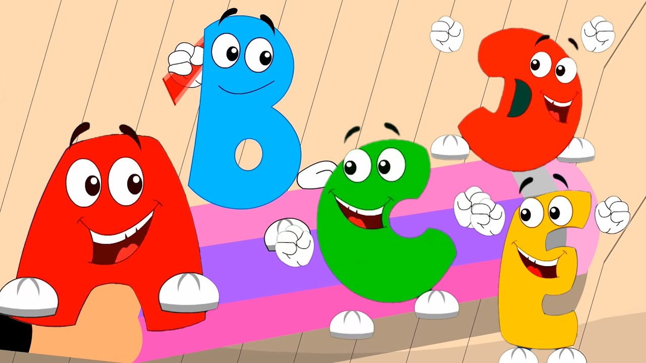 Five little Alphabets Jumping On The Bed + More Preschool Rhymes for ...