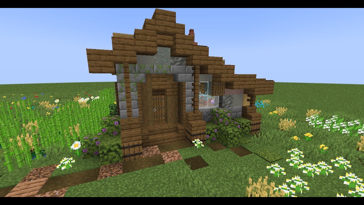 How to build a rustic house in 4 style - YouTube