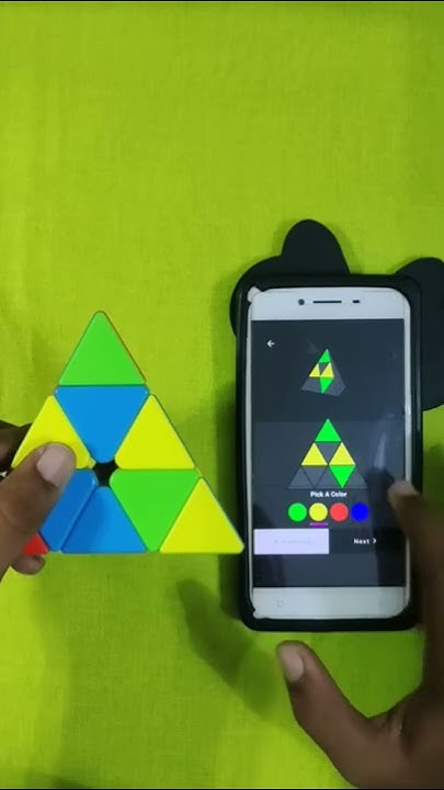 How to solve a Pyraminx Cube using a Mobile App 😃😃😃 - YouTube