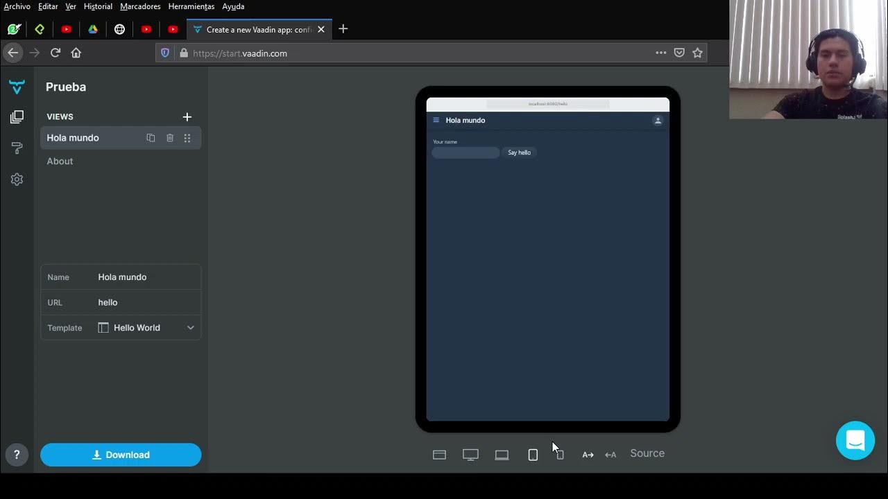 Vaadin con Spring boot - YouTube
