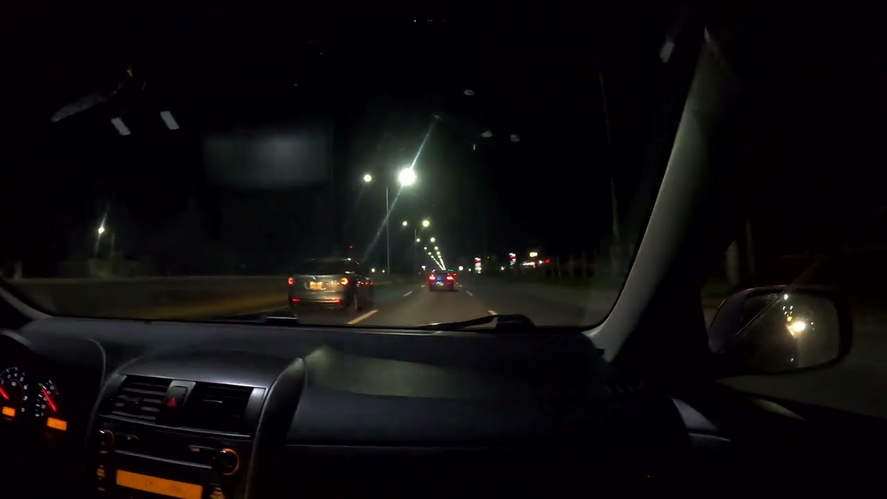 Night Drive | Relaxing Passenger POV - YouTube