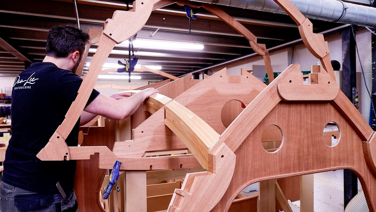 Epoxy Coating and Installing the Stringers | Building Temptress Ep24 ...