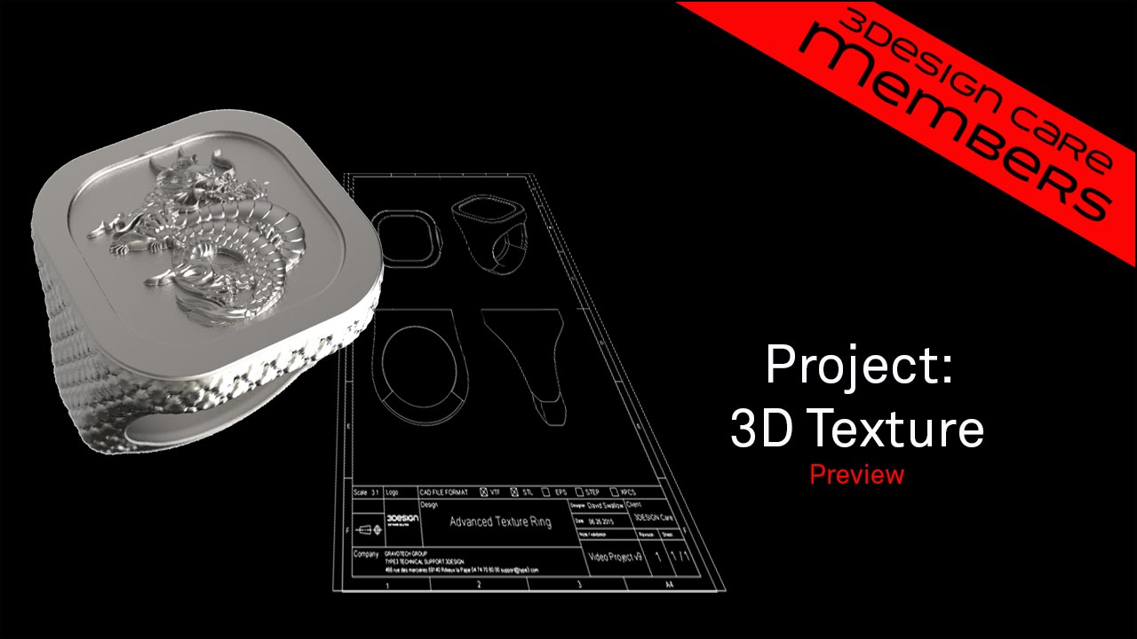 Preview: 3D Texture in 3DESIGN - YouTube