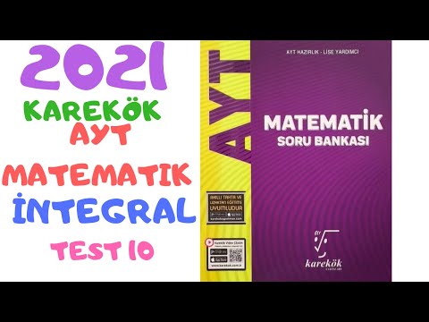 (2022) KAREKÖK AYT MATEMATİK   İNTEGRAL TEST 10