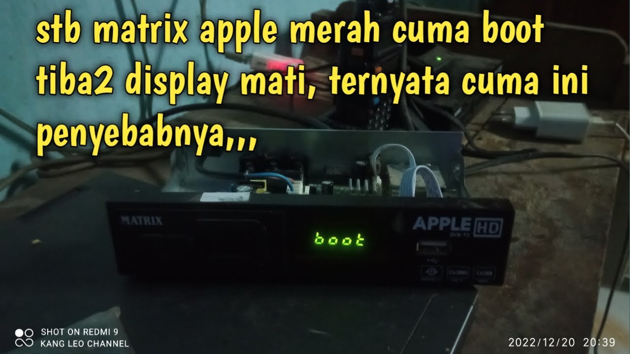 stb matrix apple merah boot tidak bisa masuk menu display mati tanpa ngeflaz ini ternyata - YouTube