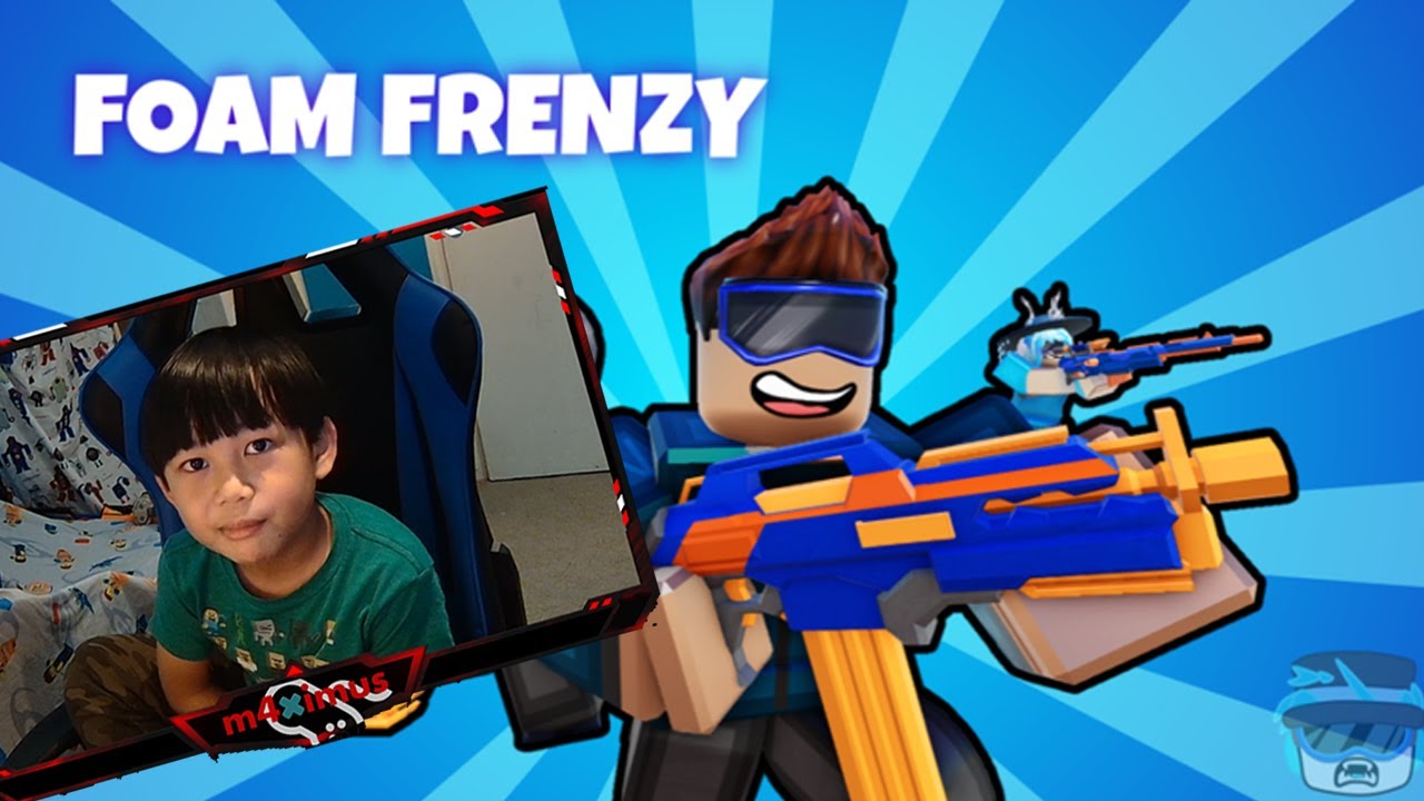 Playing Roblox - Foam Frenzy - 2nd Time with a friend! - YouTube