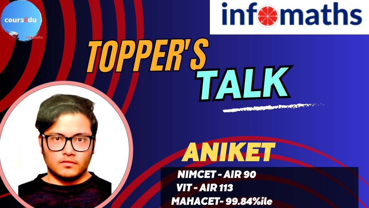 Toppers Talk - Aniket | NIMCET Podcast INFOMATHS - YouTube