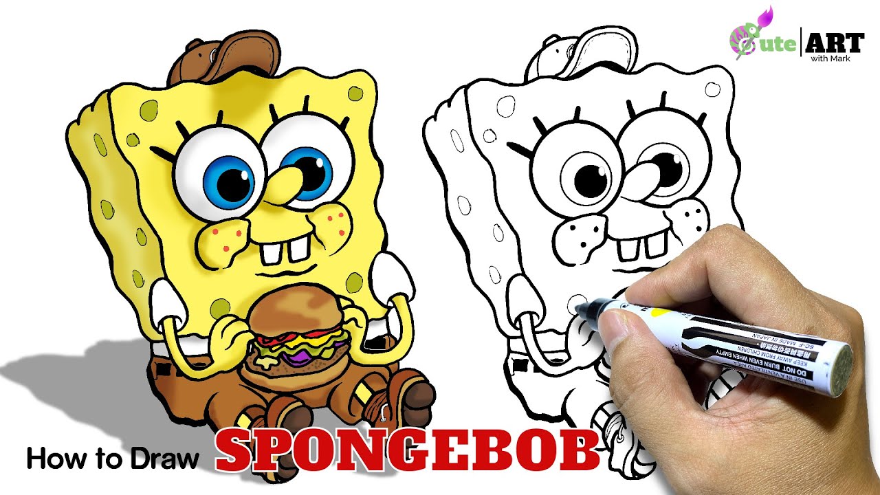 How To Draw Cute Young SpongeBob/I'm Ready!!! - YouTube