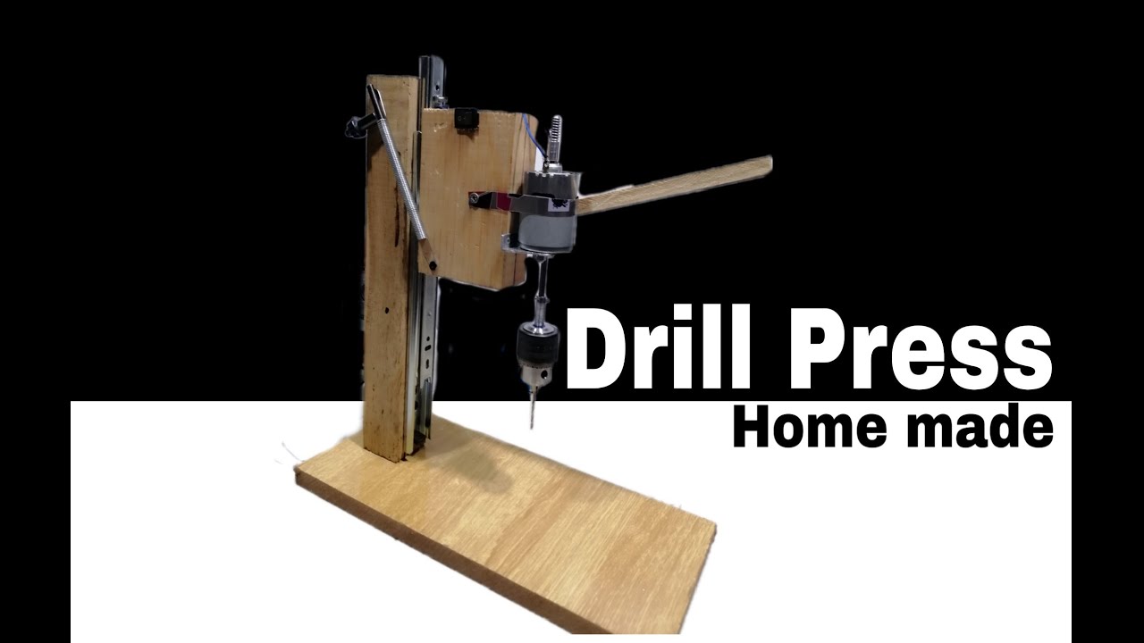 How to make a Drill Press At Home | DIY Idea | Malik's Lab - YouTube