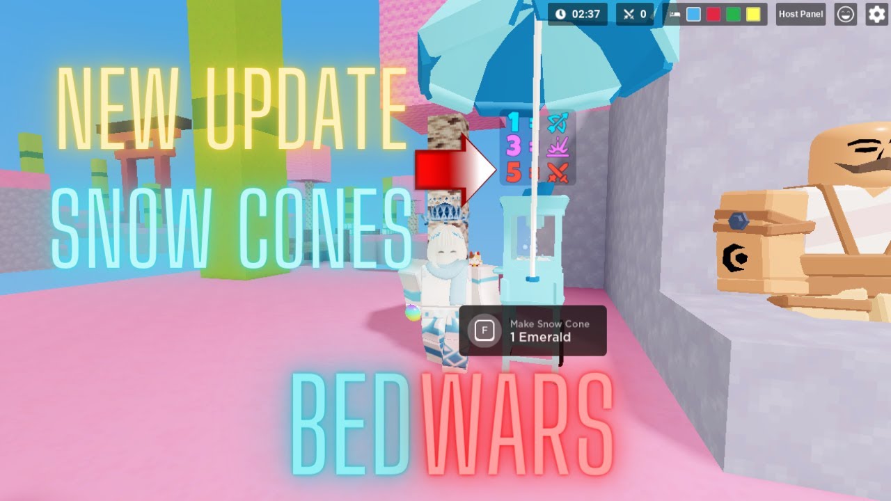 New Snow Cones In ROBLOX Bedwars - YouTube