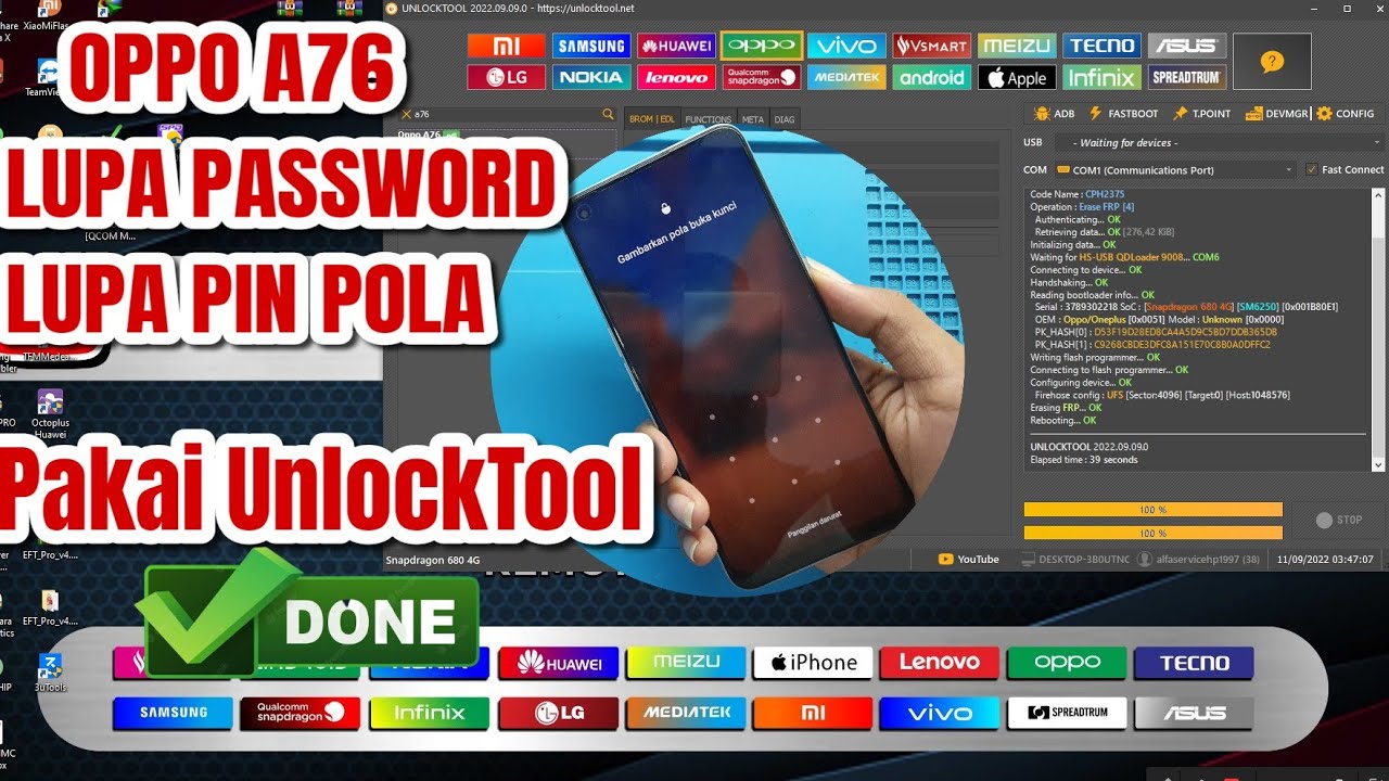 Reset Oppo A76 (Cph2375) Lupa Pola / Password / Kata Sandi Via ...