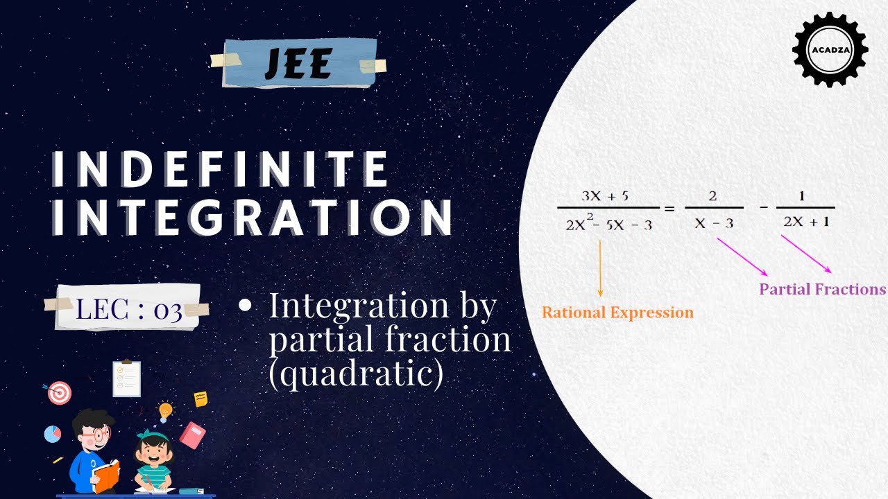 MATH | INDEFINITE INTEGRATION | Integration By Partial Function (Quadratic) | JEE - YouTube