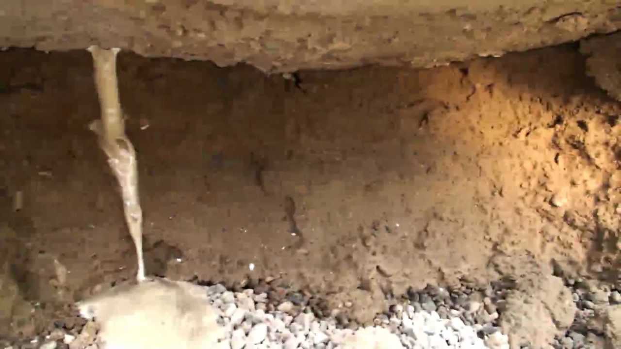 Polyurethane Grout Soil Stabilization - YouTube