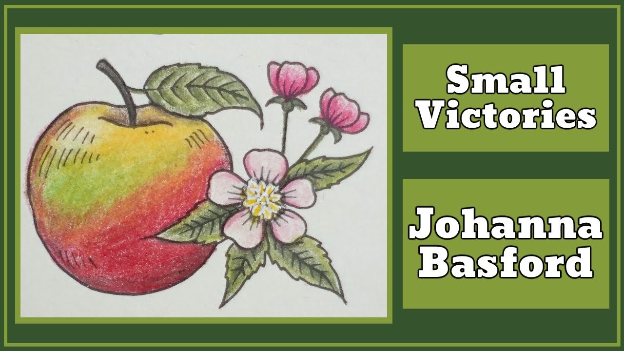 Small Victories by Johanna Basford - Apple Colouring Tutorial - YouTube