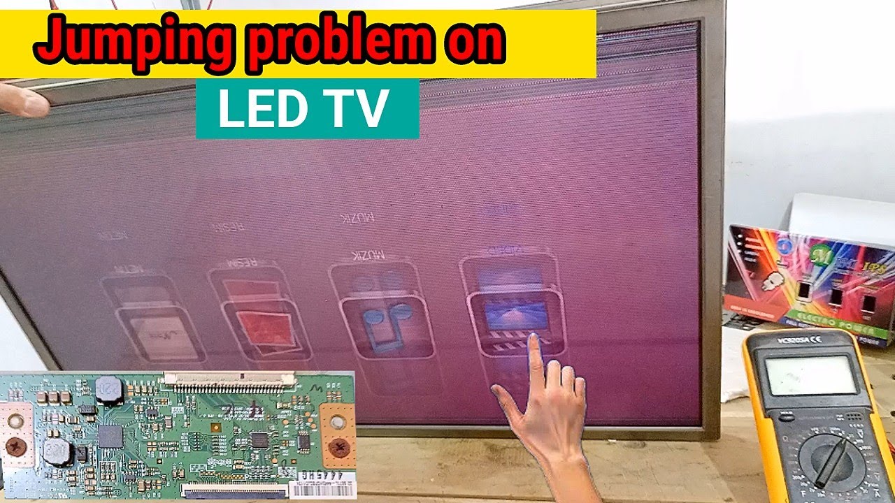 LG 32 inch led tv horizontal line problem.lc320dxj panel freezing ...
