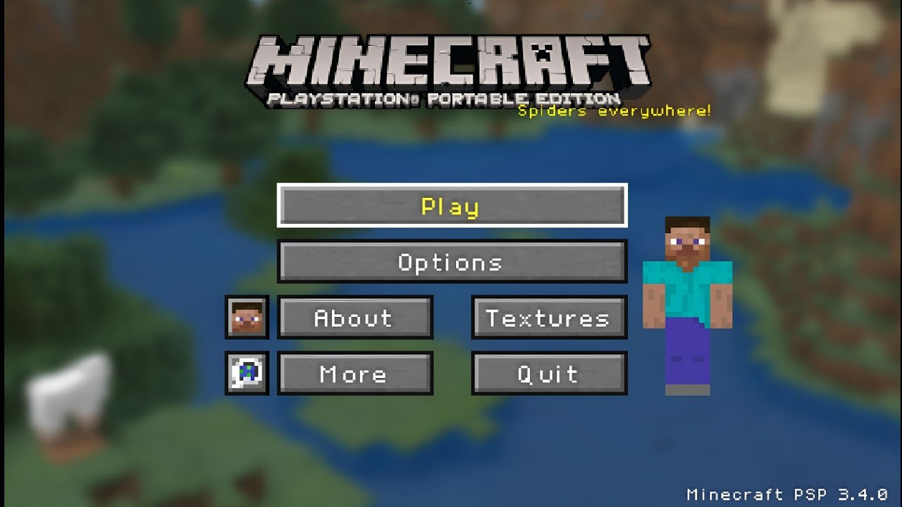 Minecraft PSP Edition Beta Gameplay - YouTube