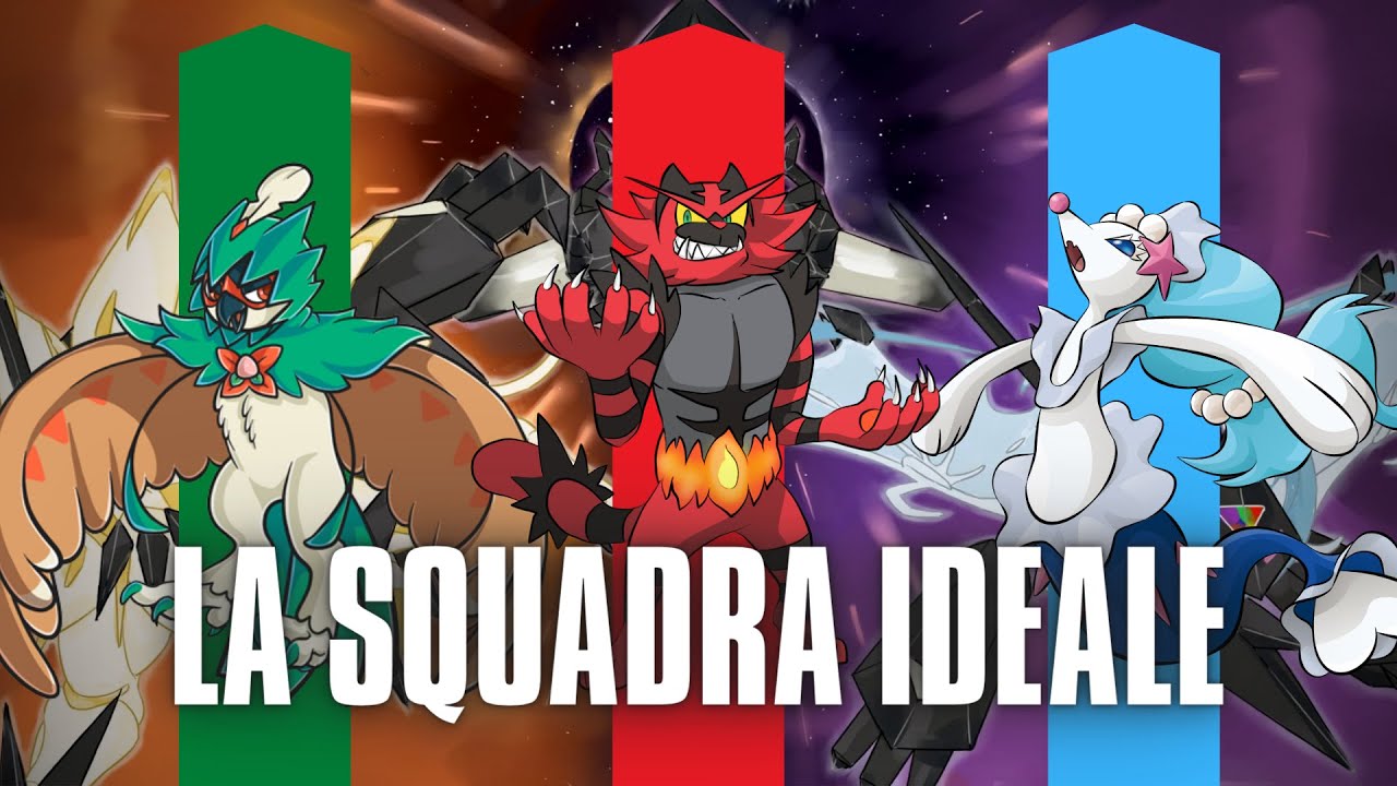 La SQUADRA IDEALE per Pokemon ULTRASOLE e ULTRALUNA - YouTube