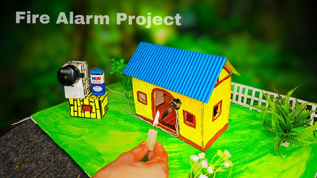 How to make fire alarm system || science exhibition project || Assam ...