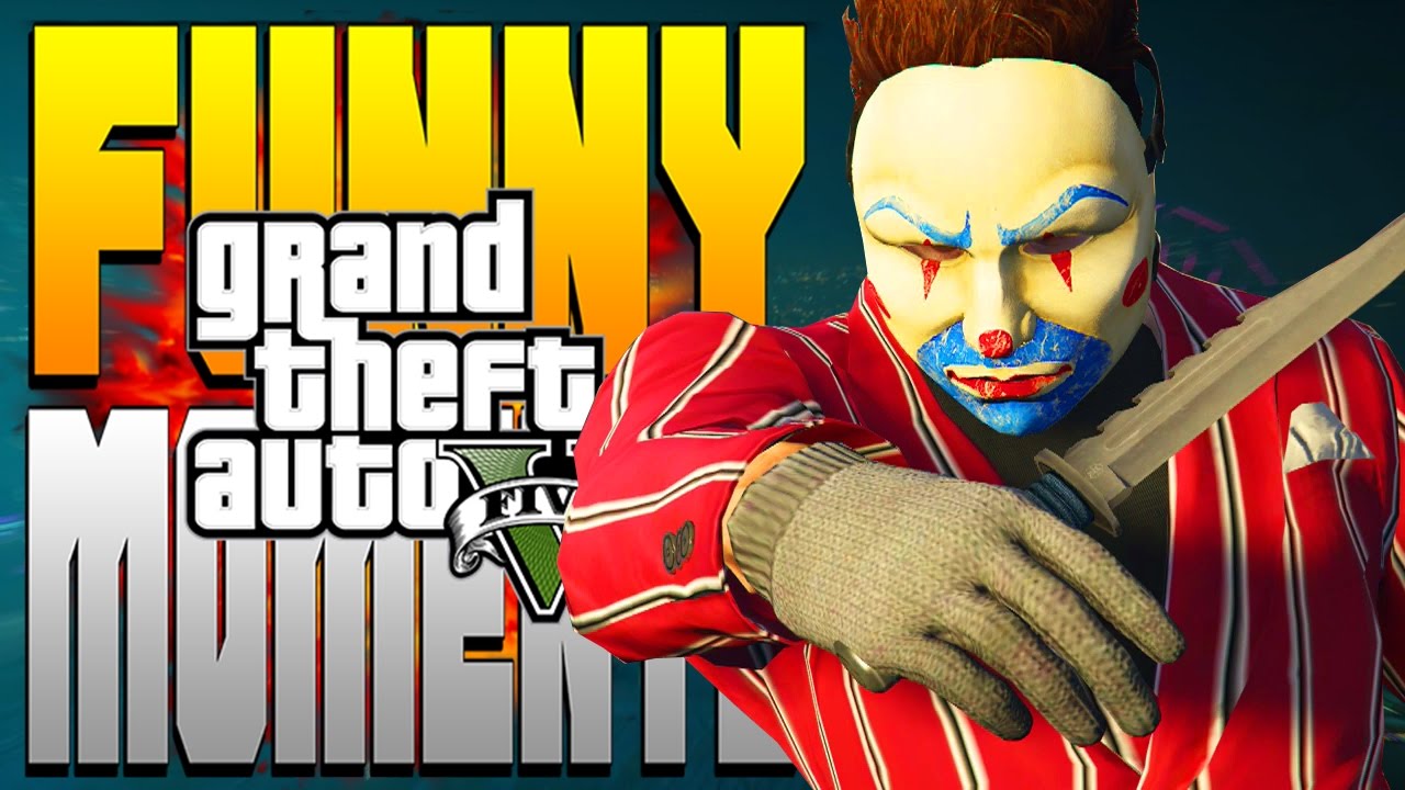 Grand Theft Auto 5 (Halloween Special) Funny Moments - Clown Skit ...