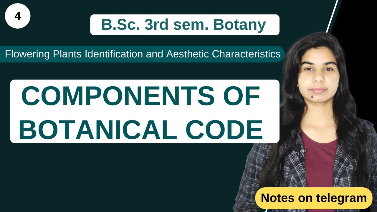 COMPONENTS OF BOTANICAL CODE || B. Sc. 3rd sem.|| Botany - YouTube