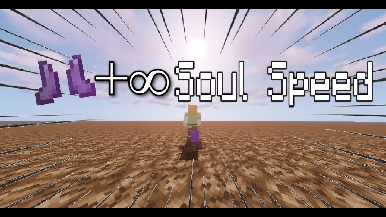¿Cómo se ve Soul Speed Infinity ∞ en Minecraft? - YouTube