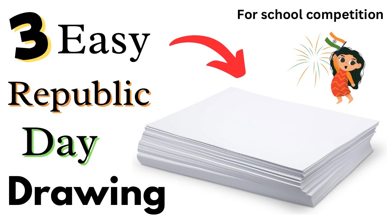 Republic Drawing / Republic Day Poster Drawing / How to Draw Republic ...