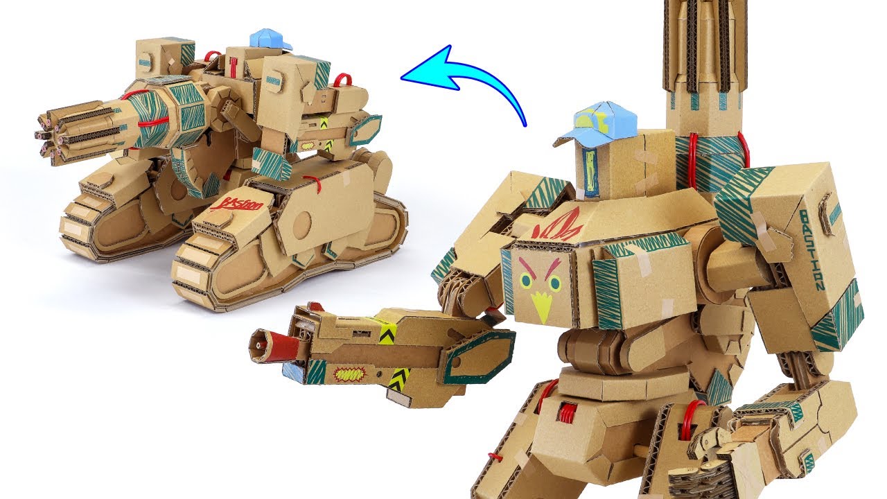 【オーバーウォッチ 2】ダンボールでバスティオンをつくる| How to Make Bastion with Cardboard ...
