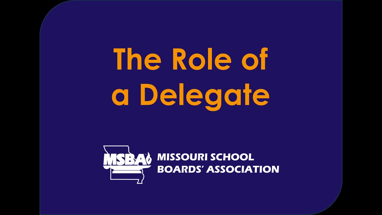 The Role of a Delegate - YouTube